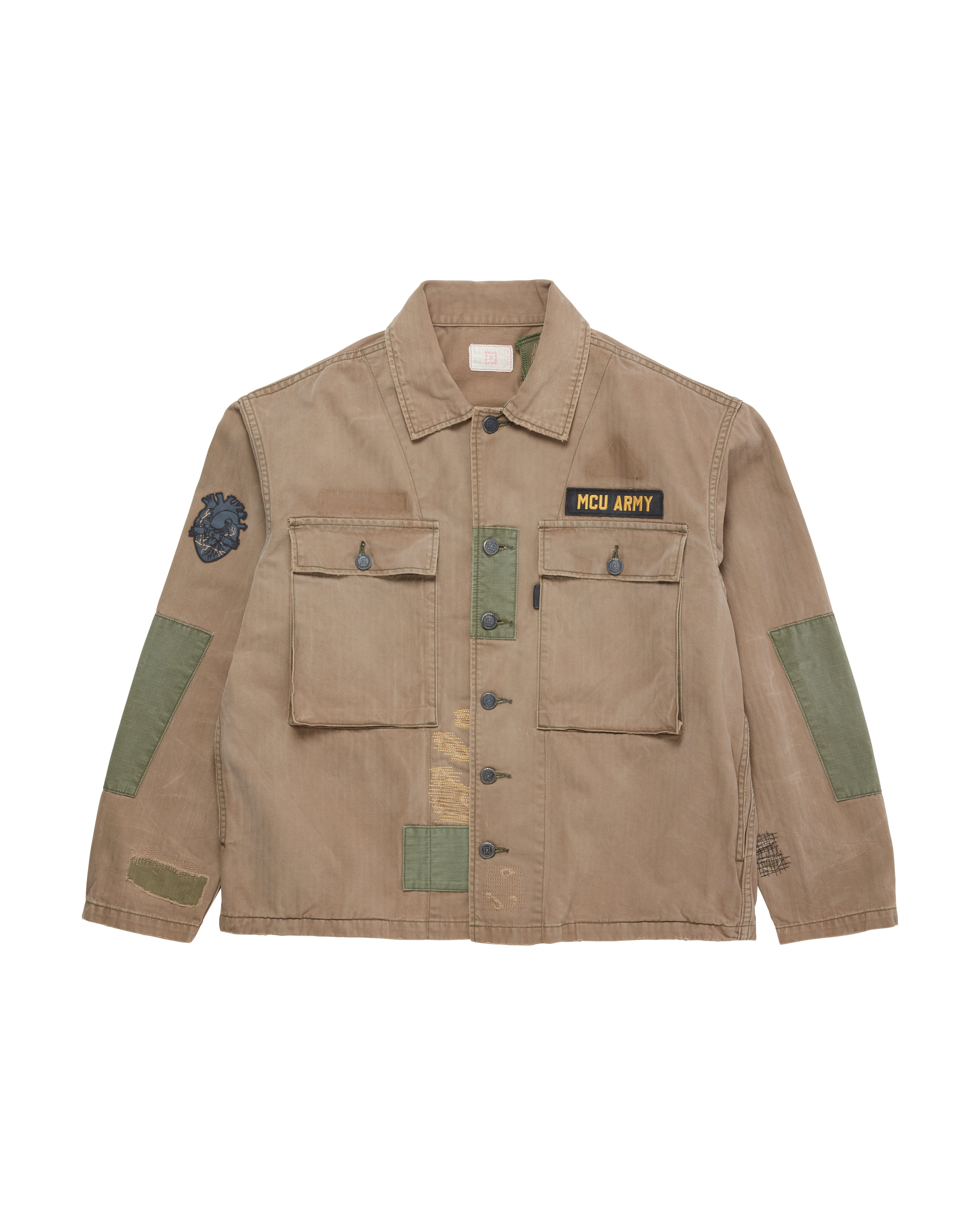 MILITARY SHURI HERRINGBONE OVERSHIRT – Master Craft Union